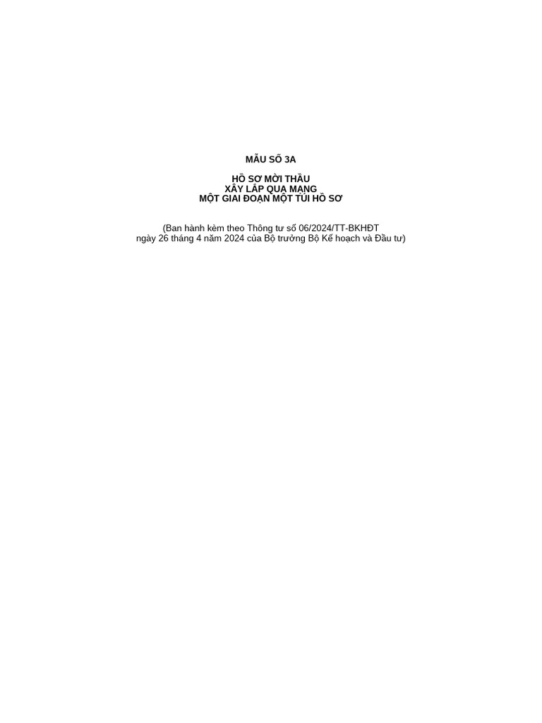 2. Mẫu số 3A_E-HSMT Xây lắp 1 túi | PDF