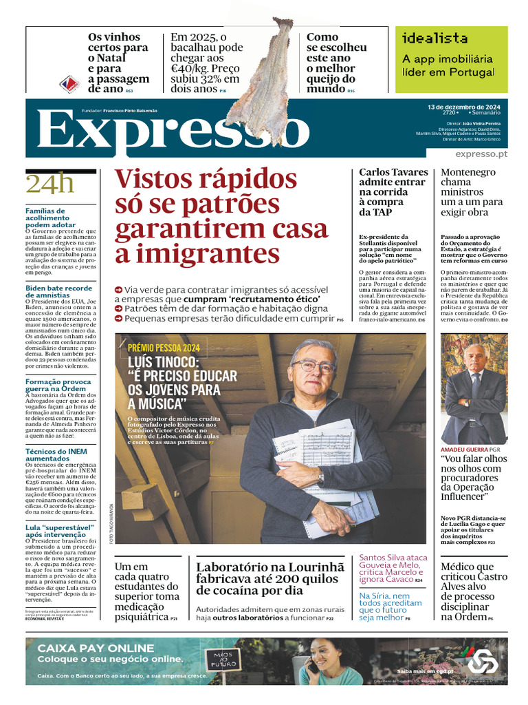 (20241213-PT) Expresso | PDF | Portugal | Estado