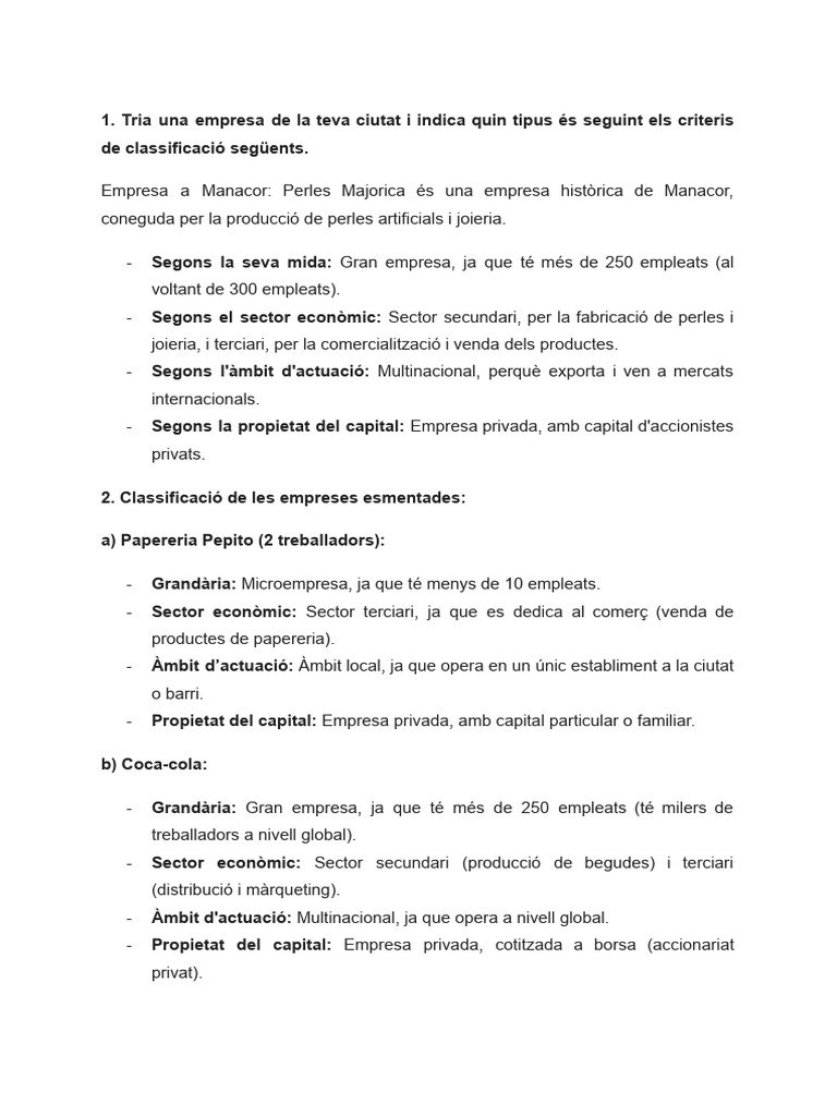 Deures Empresa | PDF