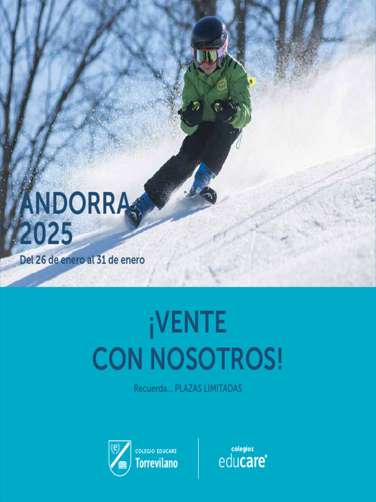 Diptico Esqui 25 Educare Torrevilano | PDF