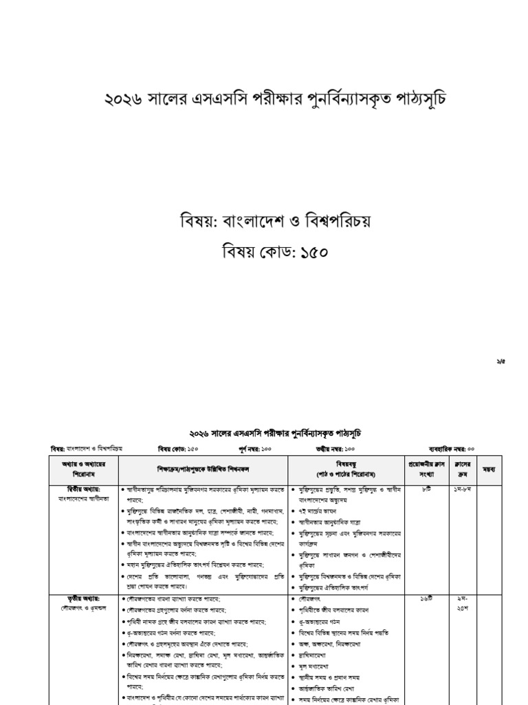 BGS - SSC - 2026 | PDF