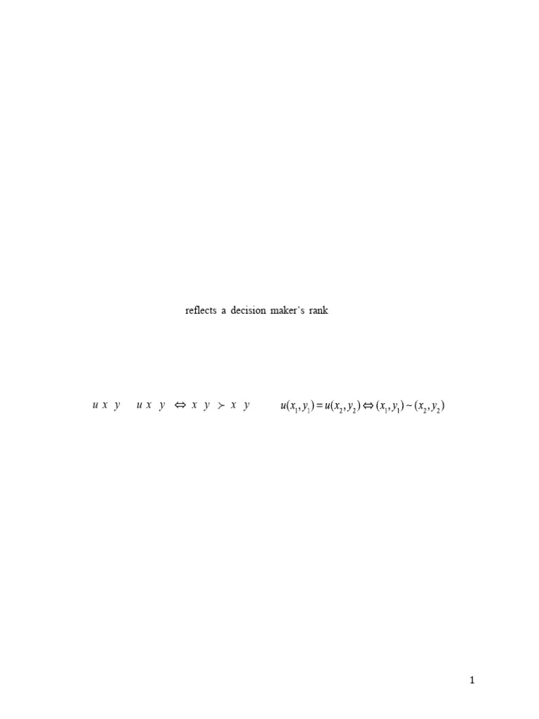 Ordinal Utility Functions | PDF | Utility | Function (Mathematics)