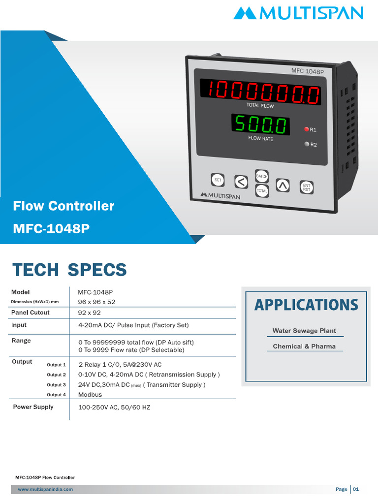 Datasheet MFC-1048P | PDF