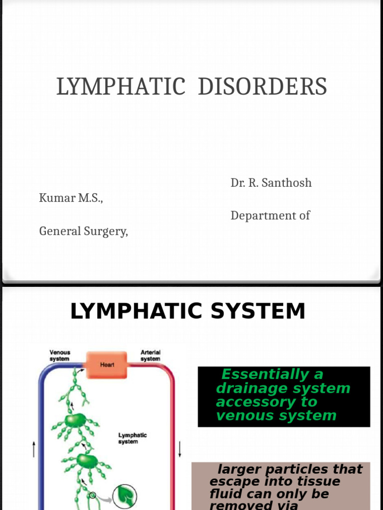 Lymphatic Disorders | PDF | Lymphatic System | Vein