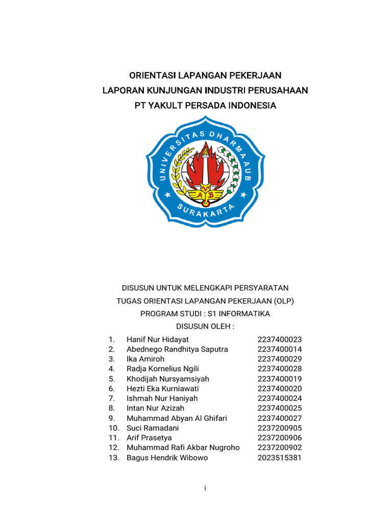 Tugas OLP Kelompok4 Yakult | PDF
