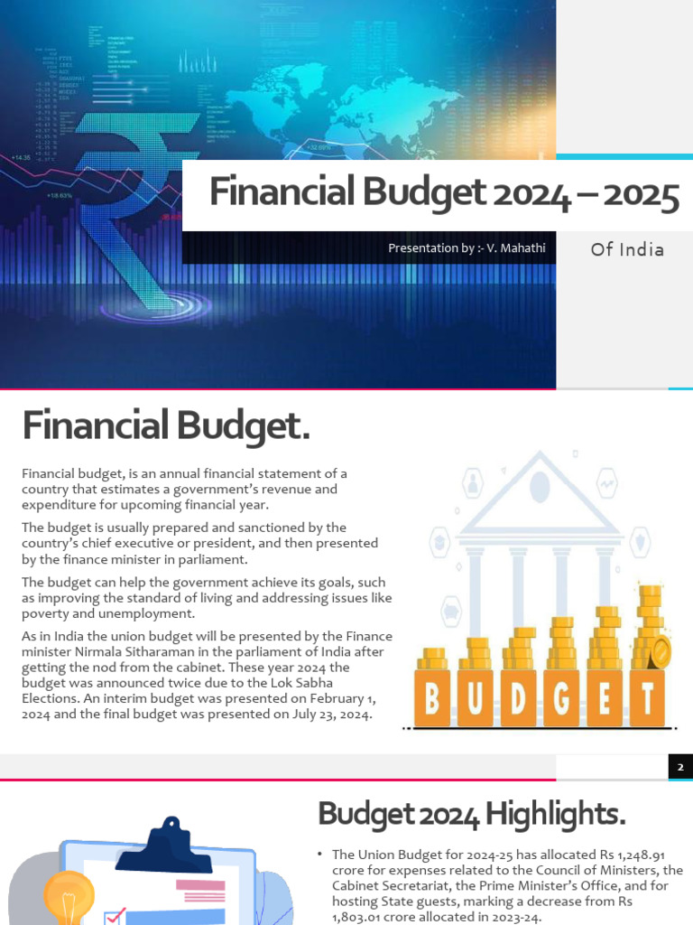 Financial Budget 2024 - 2025 | PDF | Budget | Economies