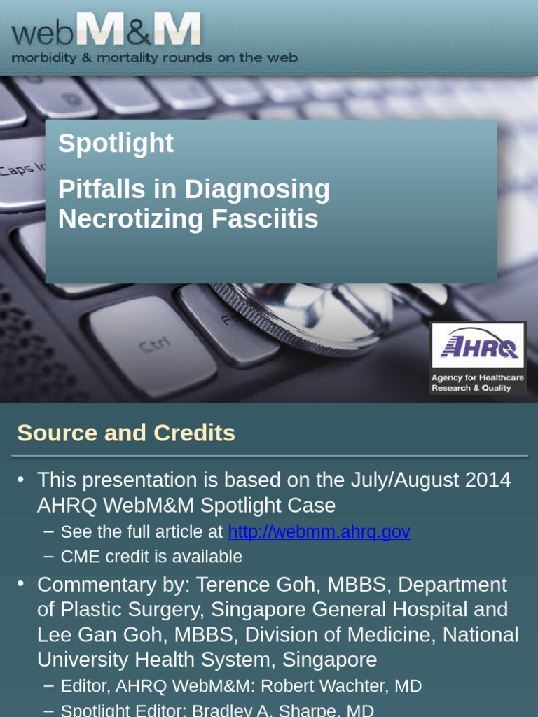 Diagnosing Necrotizing Fasciitis Pitfalls | PDF | Medical Specialties | Clinical Medicine