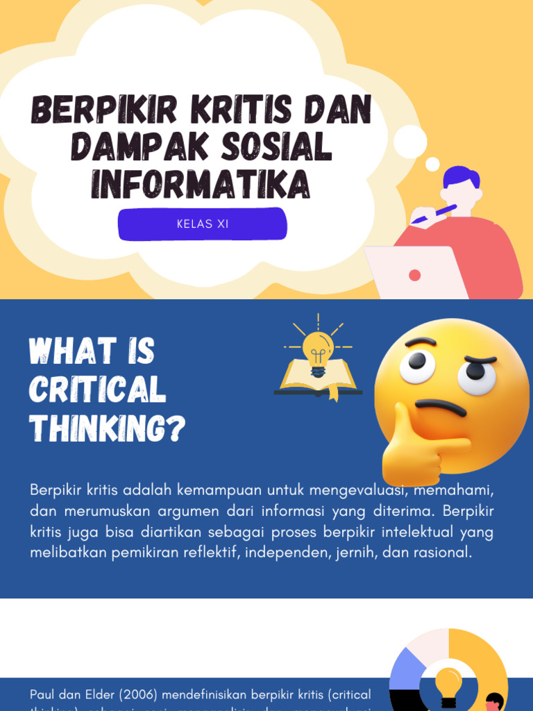 4 - Berpikir Kritis Dan Dampak Sosial Informatika | PDF
