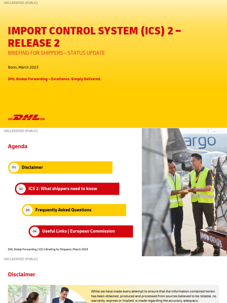DHL DGF Ics2 Shippers Briefing | PDF | Freight Transport | Cargo