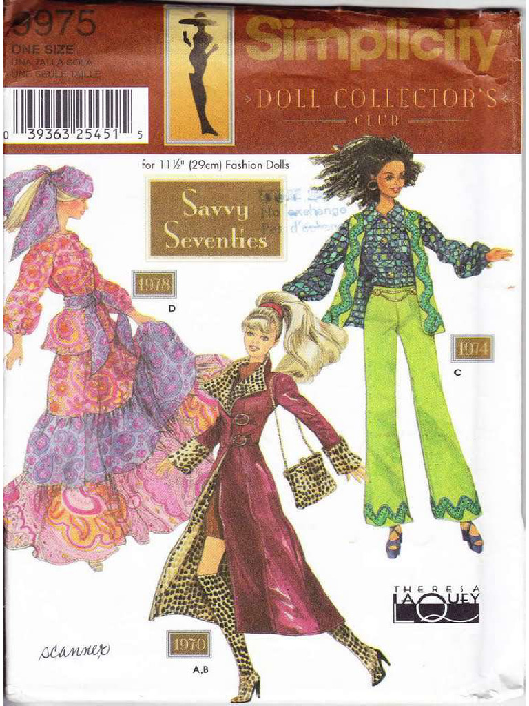 9975 Simplicity Mccall 9115 Simplisity 9512 | PDF