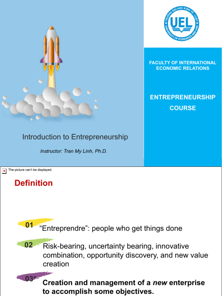 1-Introduction to Entrepreneurship | PDF | Entrepreneurship | Venture ...