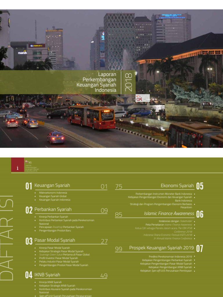 Laporan Perkembangan Keuangan Syariah Indonesia (LPKSI) 2018 | PDF