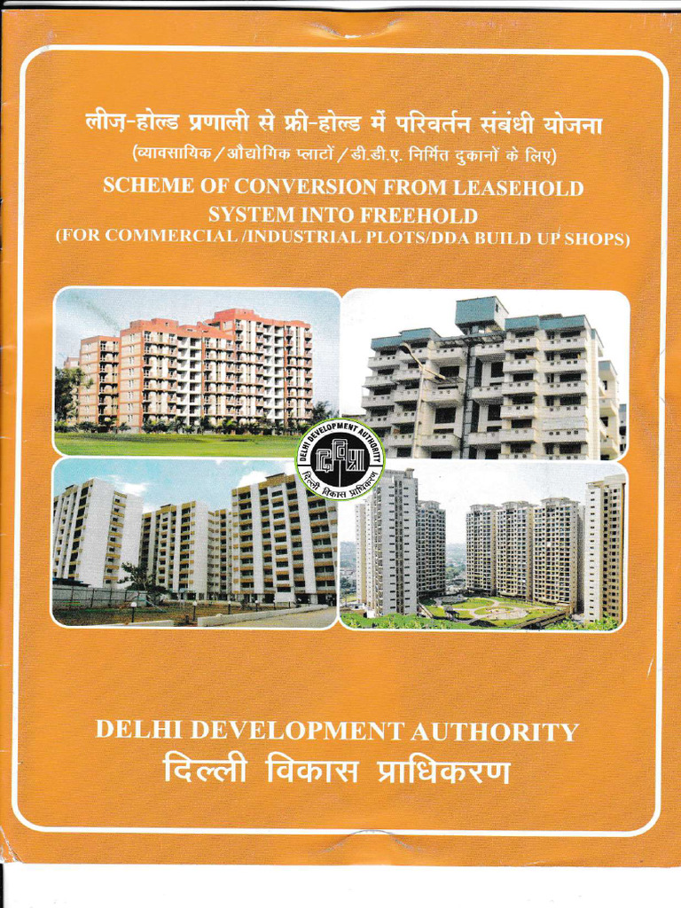 DDA Freehold Guidelines Industrial | PDF | Natural Resources Law | Law ...