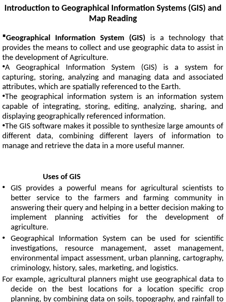 GIS and Map | PDF | Geographic Information System | Map