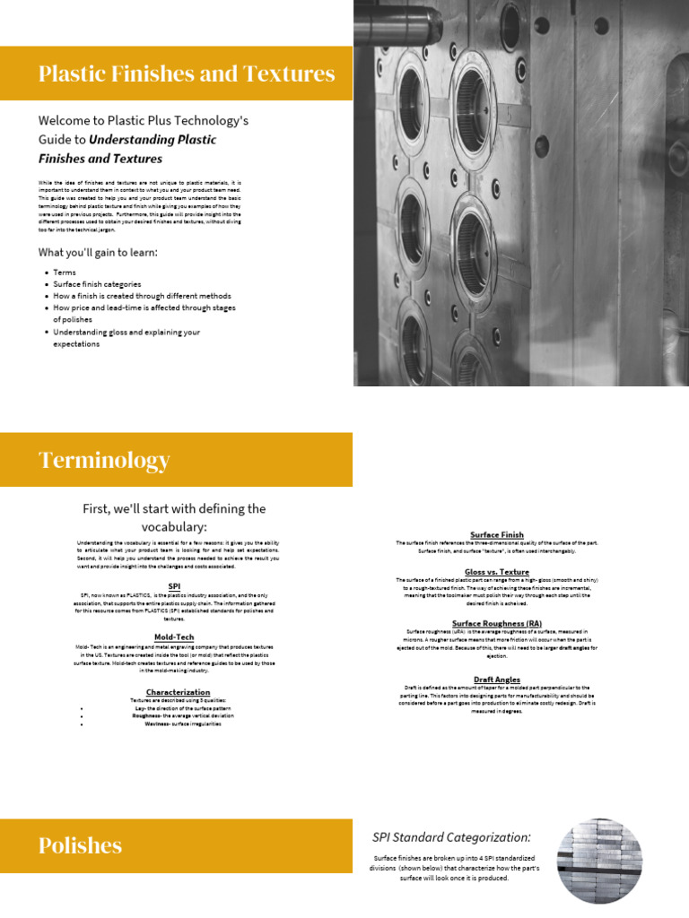 Understanding Plastic Surface Finishes | PDF | Surface Roughness ...