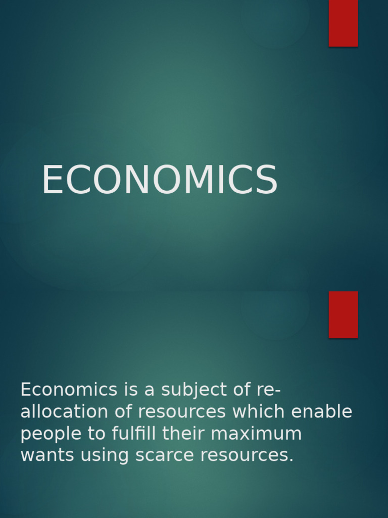 1.Section 1 - Basic Economic Problem | PDF | Labour Economics | Opportunity Cost