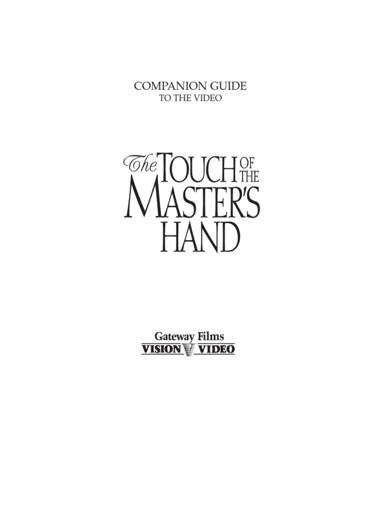 The Touch of the Master's Hand Guide | PDF | Gospel Of Matthew | Jesus