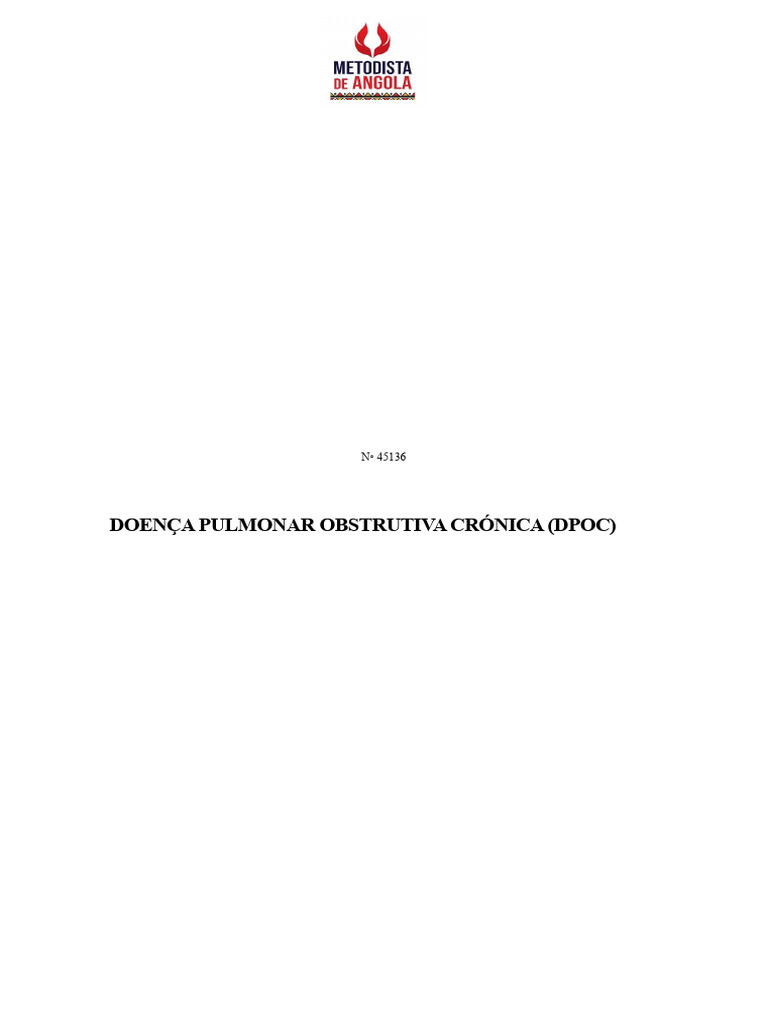 Fisiopatologia da DPOC: Causas e Tratamento | PDF | Doença de obstrução ...