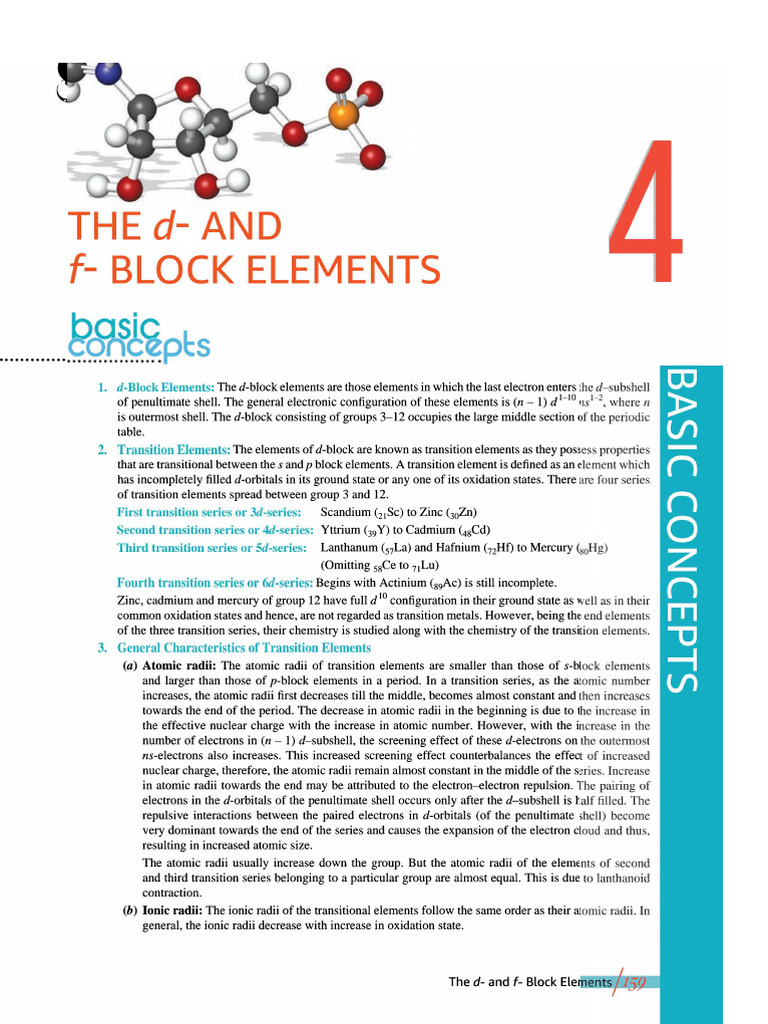 d & f block | PDF