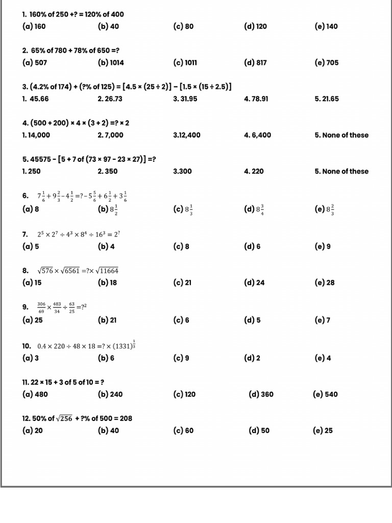 Math Problem Solutions and Answers | PDF