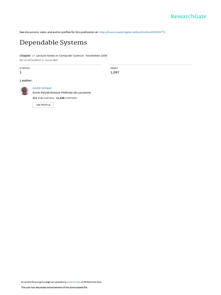 Dependable_Systems | PDF | Replication (Computing) | Database Transaction