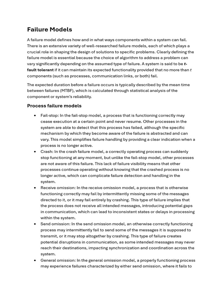 Failure Models | PDF | Reliability Engineering | Failure
