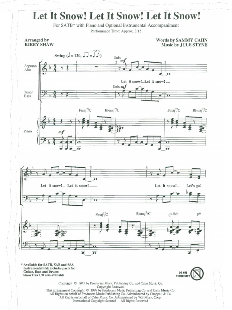 Let It Snow Arr by Kirby Shaw 2 | PDF