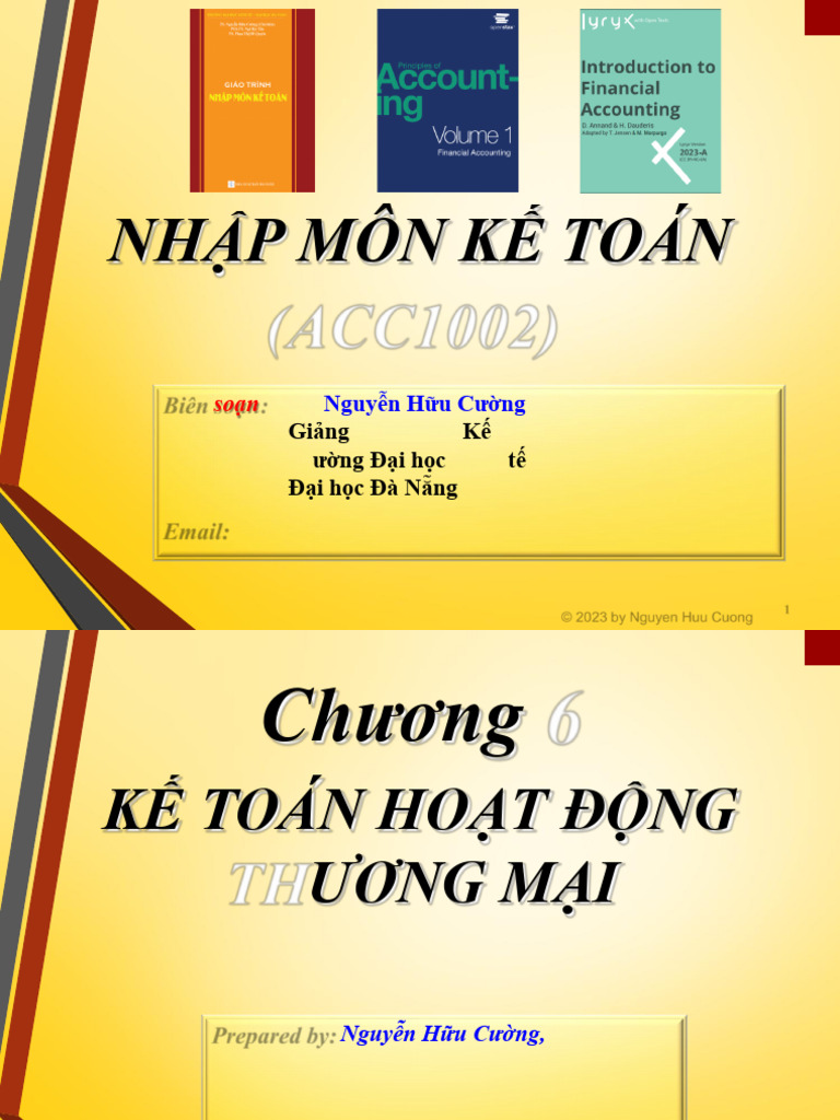 (ACC1002) Chapter6 (Vietnamese, 2023) | PDF
