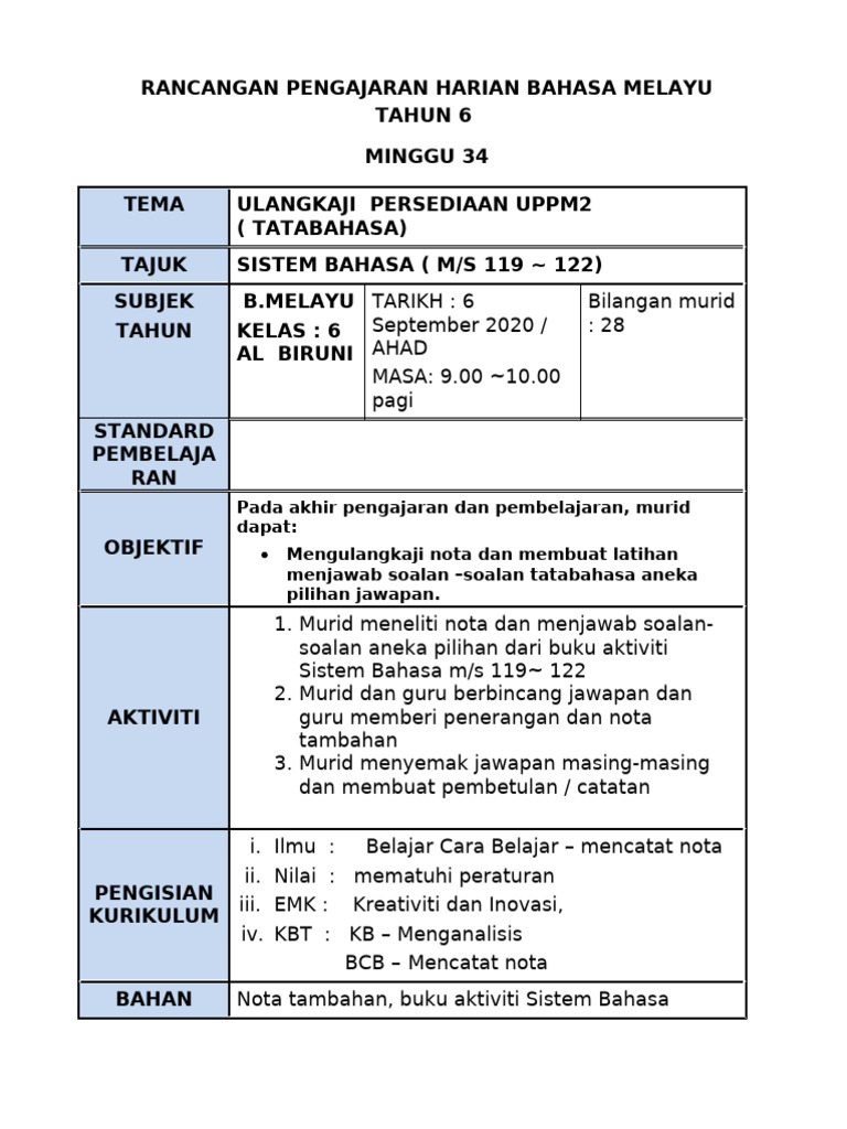 RPH-BM-THN6-2020 | PDF