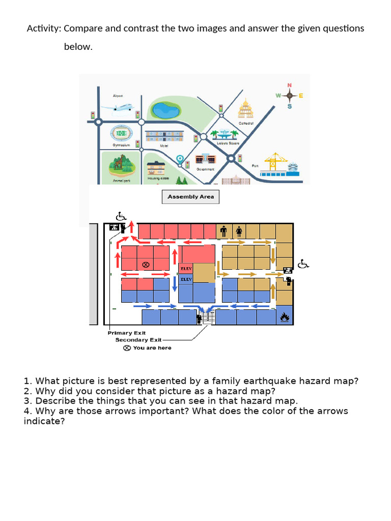 Activity Sheet Hazard Map | PDF