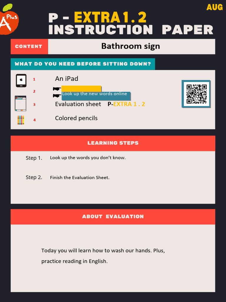 P Extra w1, 2 August Instruction | PDF