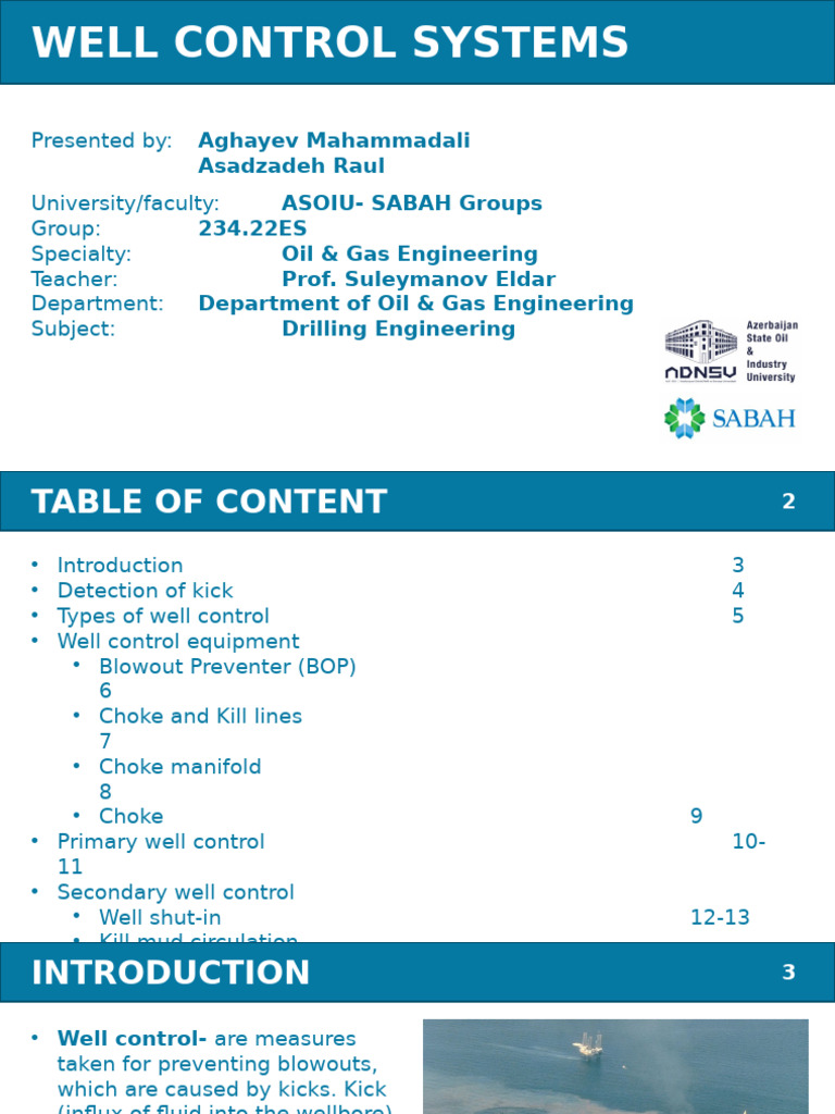 Well Control Systems | PDF | Chemical Engineering