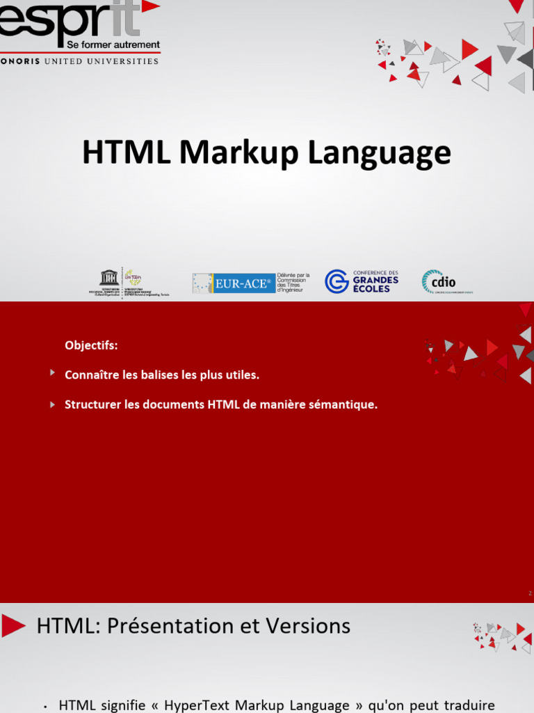 Guide complet sur les balises HTML | PDF | Html | Langage de balisage