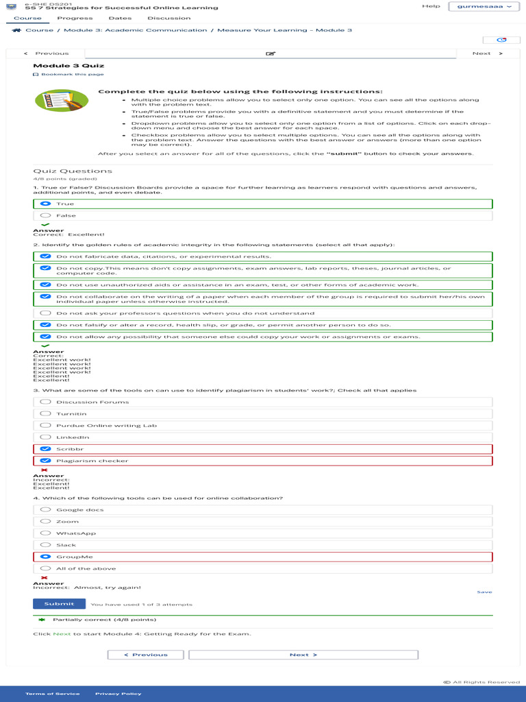 Measure Your Learning - Module 3 Module 3 Acad… | PDF | Learning