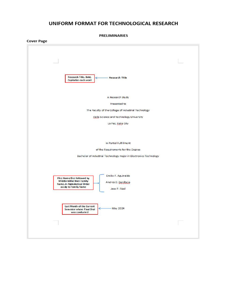 Technological Research Format Guide | PDF | Evaluation | Methodology