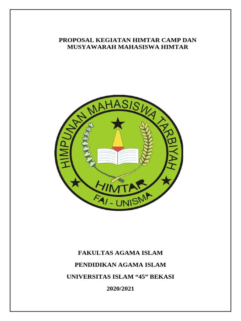 PROPOSAL HIMTAR CAMP DAN MUSMA HIMTAR | PDF