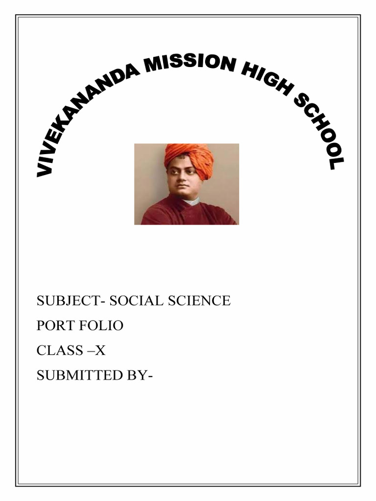 Portfolio of Class Social Science | PDF
