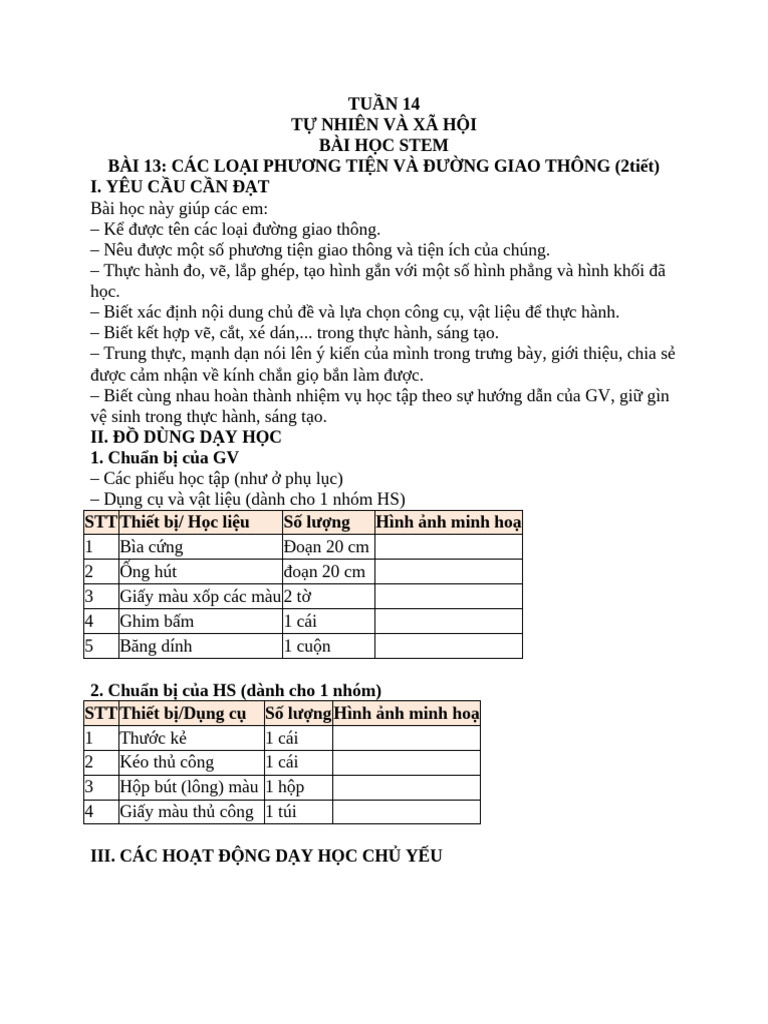BÀI HỌC STEM đã sửa t14 | PDF