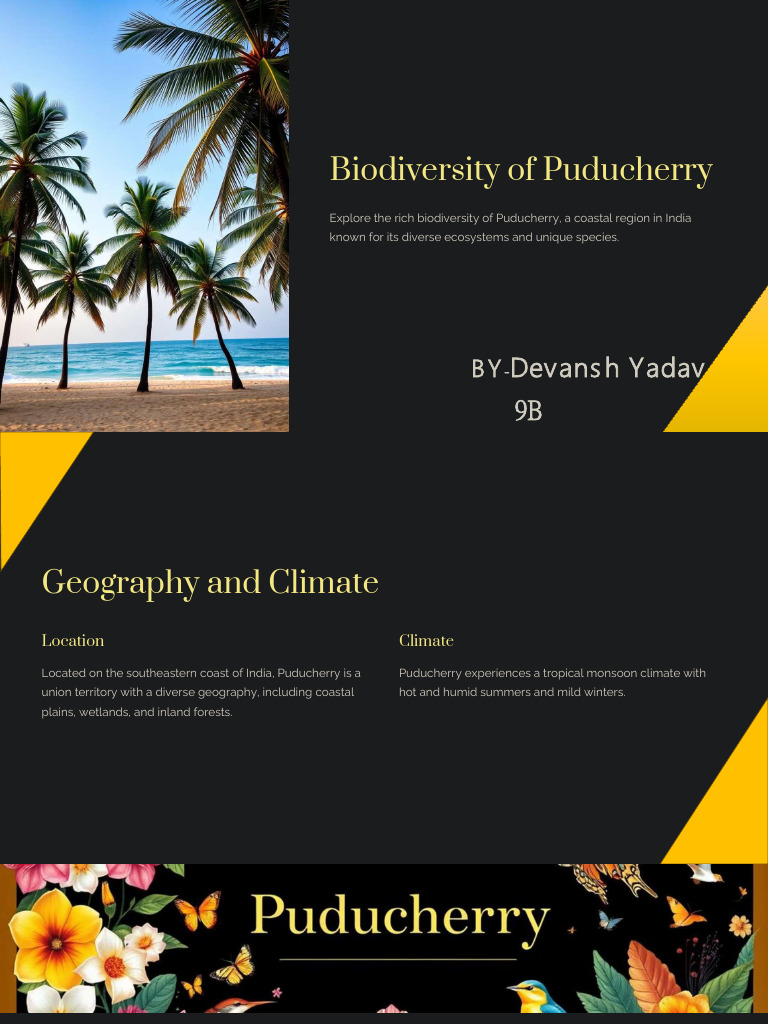 Biodiversity Insights of Puducherry | PDF | Biodiversity | Conservation ...