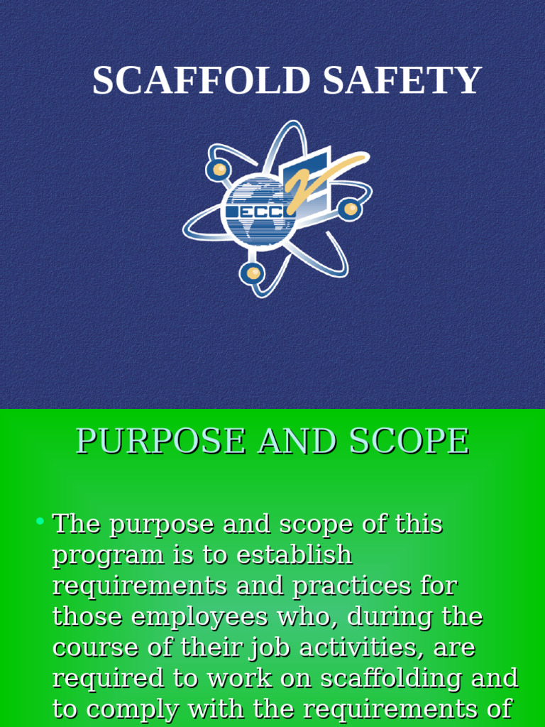 Scaffold Safety Program Overview | PDF | Scaffolding | Manufactured Goods