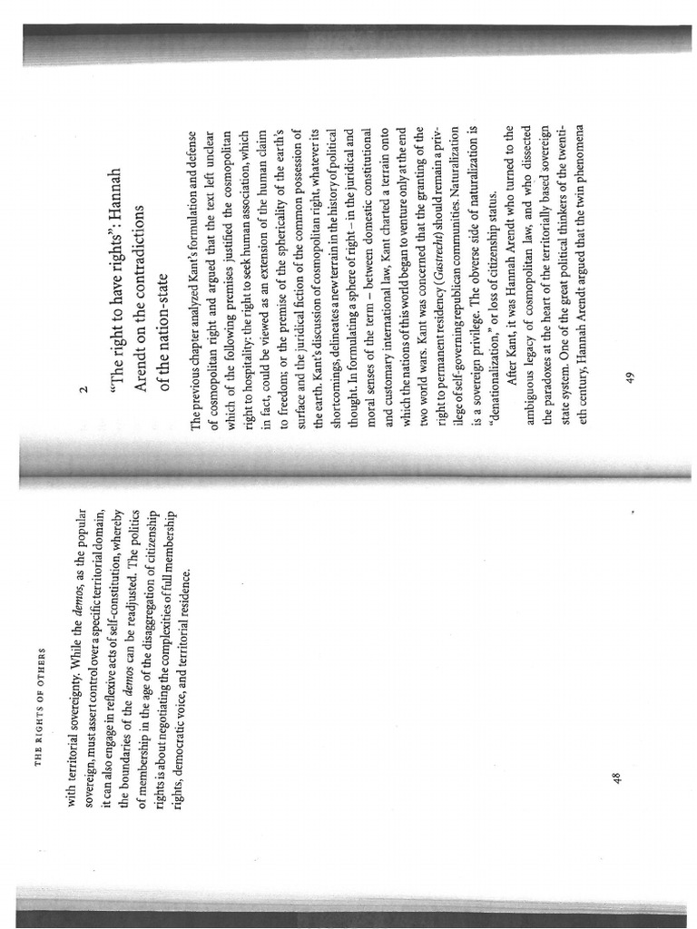 Benhabib Rights | PDF