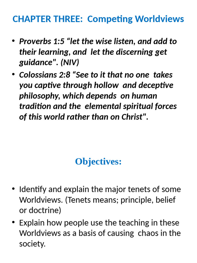 Competing Worldviews Explained | PDF | Noble Eightfold Path | Brahman