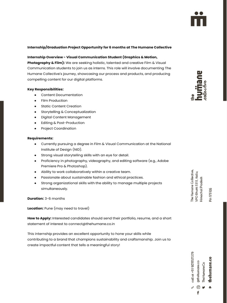 THC INTERNSHIP | PDF