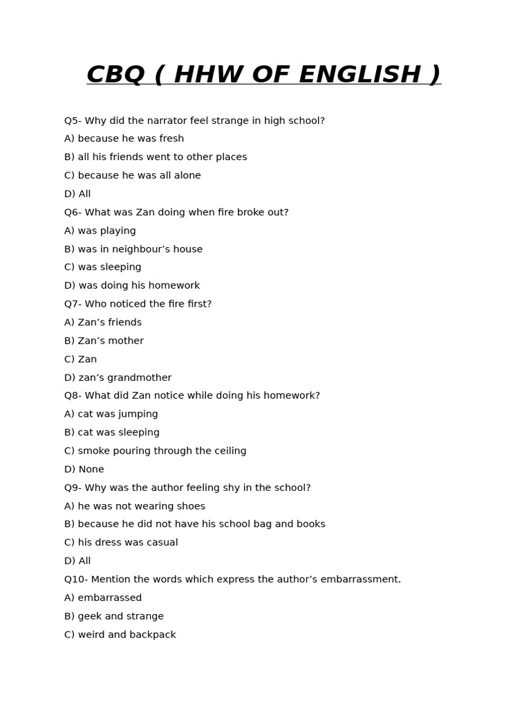 CBQ House Is Not A Home | PDF