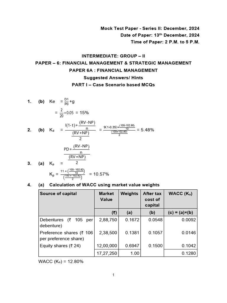 MTP 40 53 Answers 1734351660 | PDF | Factoring (Finance) | Dividend