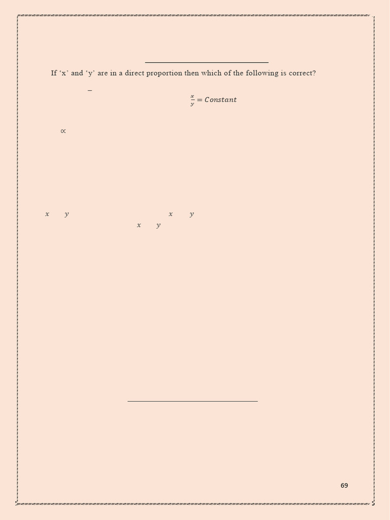 Direct and Inverse Proportions Quiz | PDF