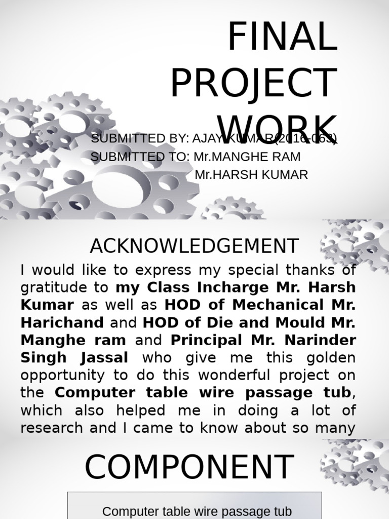 Semester Project Report 2016-063 | PDF | Screw | Secondary Sector Of ...