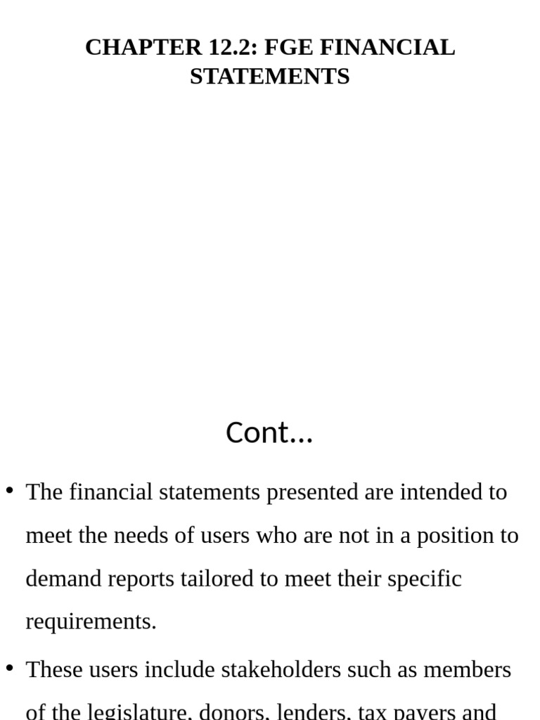 Chapter 12.2 - Financial Statements | PDF | Financial Statement | Expense
