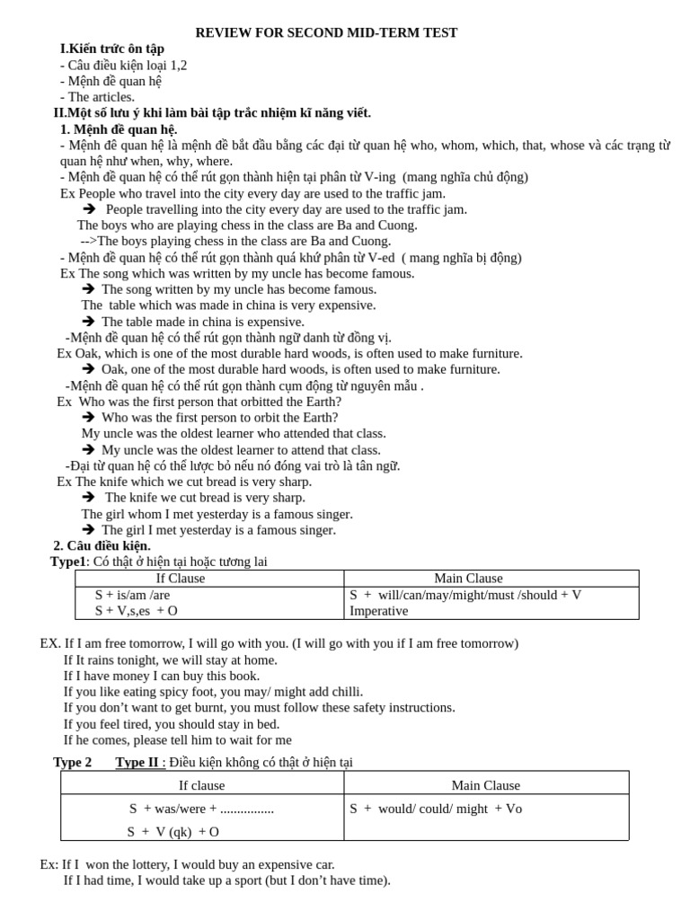 Đề on Tiếng Anh 9 Gk2 (2) | PDF | English Language