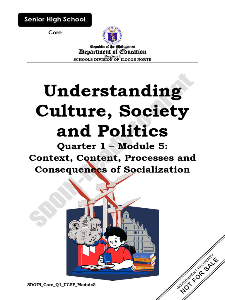 CORE UCSP12 Q1 Mod5 W5 Socialization | PDF | Socialization | Infants